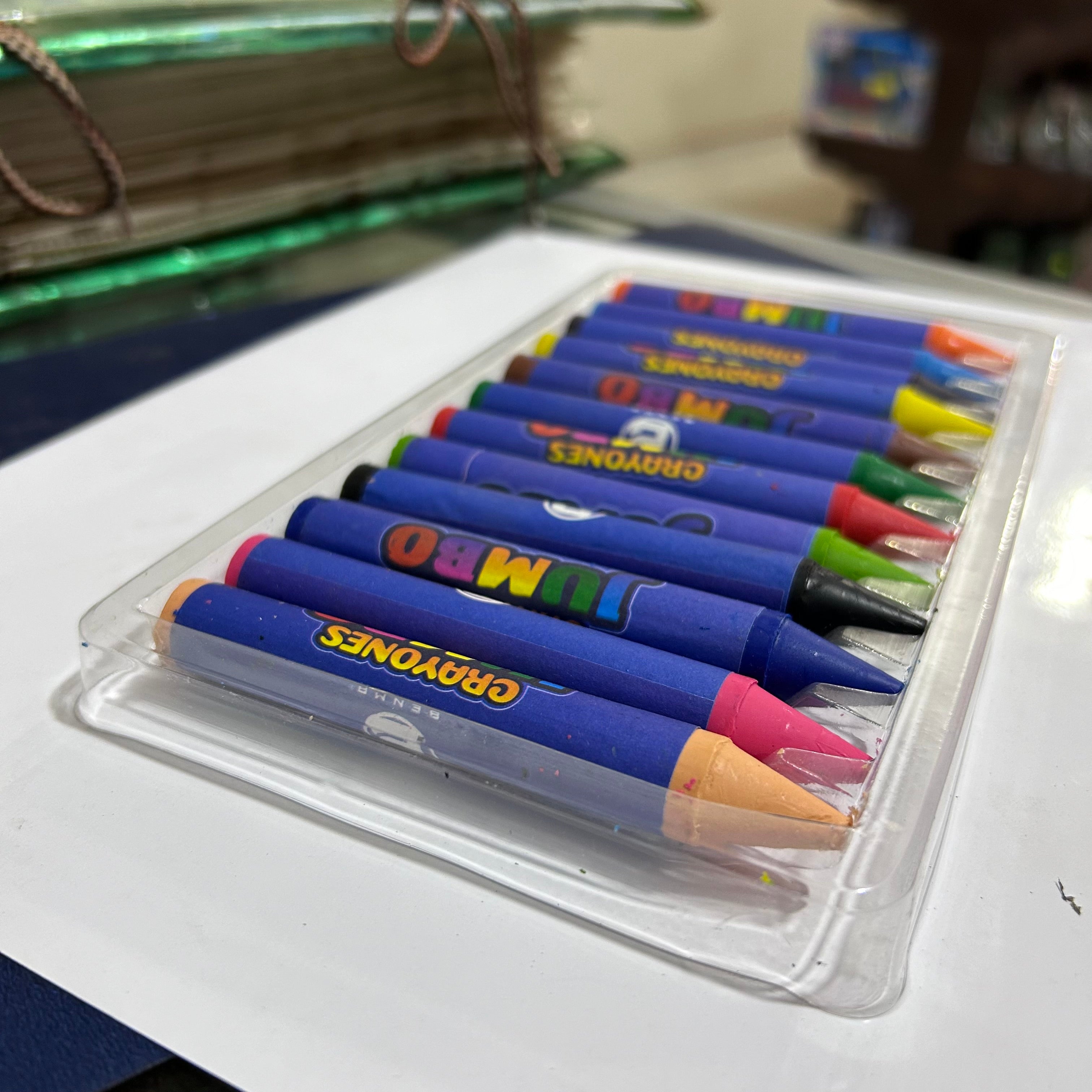 CRAYONES JUMBO BORRABLES 12 COLORES – ROARI